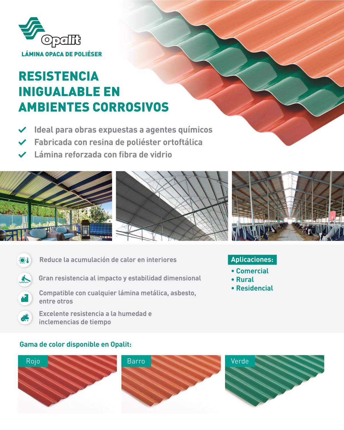 LÁMINA OPALIT ONDU ROJO CIRUELA .85 X 2.44 M | The Home Depot México