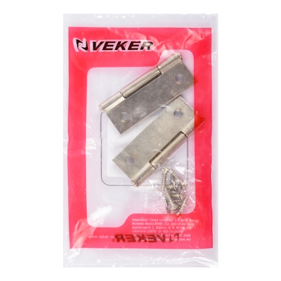 BISAGRA CABEZA PLANA 2 X 1.6 DE PULGADAS PLATA 2 PIEZAS | The Home ...