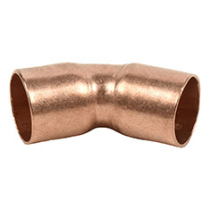 CODO DE 45 GRADOS 1.9 CM COBRE | The Home Depot México