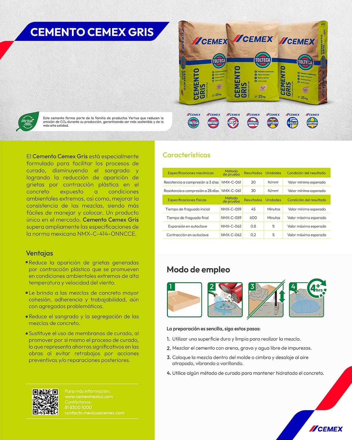 CEMENTO EXTRA GRIS CEMEX 25 KG | The Home Depot México