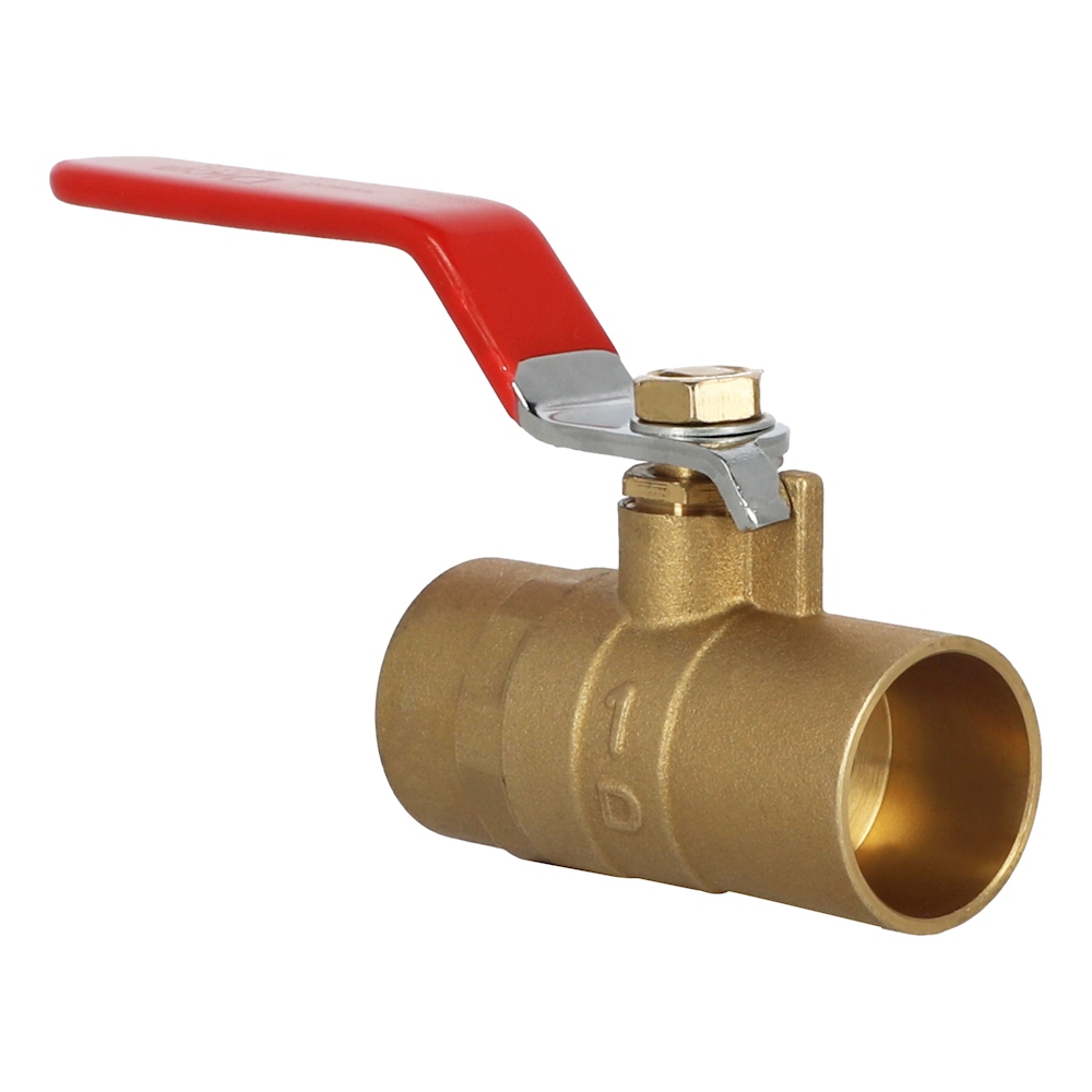 VÁLVULA DE ESFERA SOLDABLE 1 PULGADA DORADO DICA | The Home Depot México