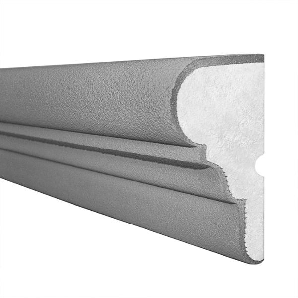 MOLDURA ARQUITECTÓNICA REPISÓN CALIFORNIANO 12.2 X 7 CM X 2.44 M GRIS ...