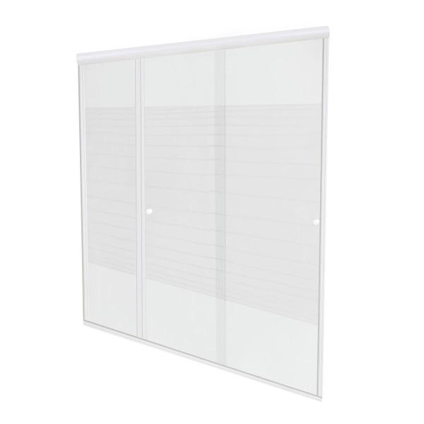 CANCEL PARA BAÑO 181 A 185 X 187 CM RECTANGULAR CRISTAL TEMPLADO BLANCO ...