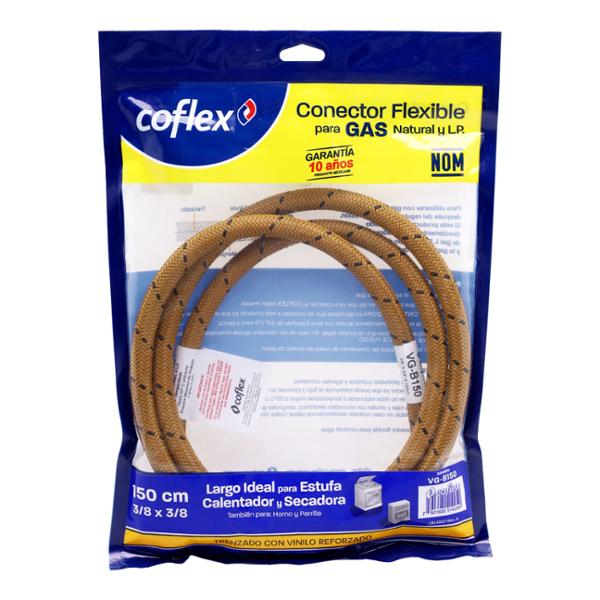 CONECTOR FLEXIBLE 3/8 X 3/8 DE PULGADA X 150 CM AMARILLO COFLEX | The ...