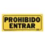 LETRERO DE PLÁSTICO PARA PARED PROHIBIDO ENTRAR 15.3 X 35 CM | The Home ...