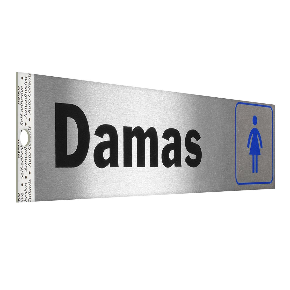 LETRERO DE ALUMINIO DAMAS DE 20.5 X 5 CM | The Home Depot México ...