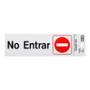 LETRERO DE PLÁSTICO PARA PARED NO ENTRAR 7.6 X 22.8 CM | The Home Depot ...
