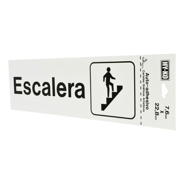 LETRERO ESCALERA DE 7.6 X 22.8 CM BLANCO | The Home Depot México