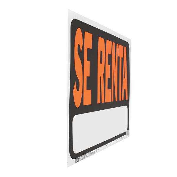 LETRERO DE PLÁSTICO PARA PARED \"SE RENTA\" DE 47 X 37 CM | The Home ...