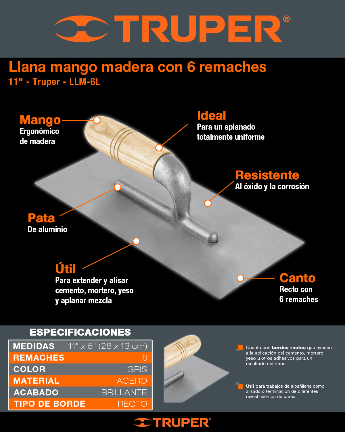 LLANA PROFESIONAL LISA | The Home Depot México