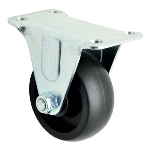 RUEDA DE BASE FIJA USO RUDO DE 2 PULGADAS NEGRO | The Home Depot México