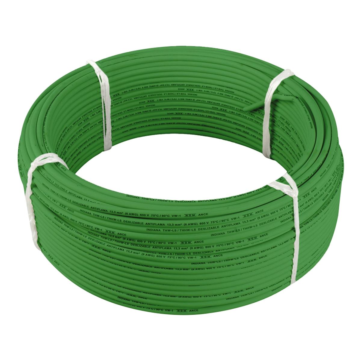 CABLE THW CALIBRE 6 CON 100 M VERDE | The Home Depot México